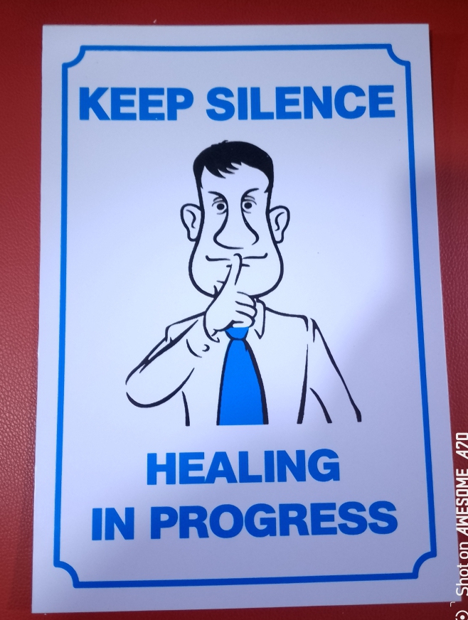 Keep Silence Sign - GORGEOUS GRAPHICS SOLUTIONS